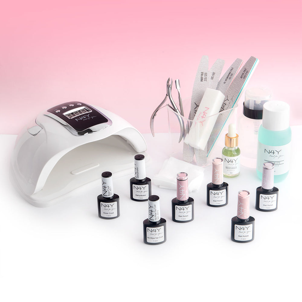 Køb N4Y's Gel Polish Premium startpakke - Få smukke negle her | Nail4you.dk